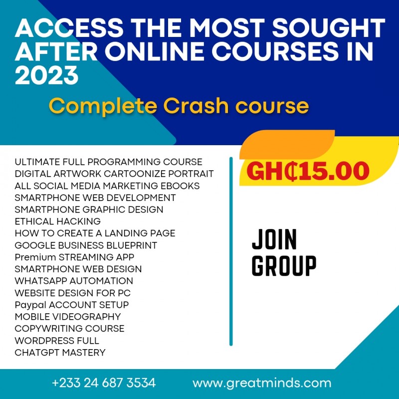 Buy MOST SOUGHT AFTER DGITAL COURSES by Ebenezer Gyedu on Selar