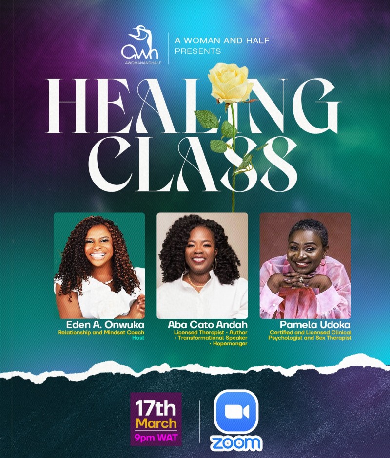 Buy Healing Class REPLAY VIDEO by Eden A. Onwuka- A Woman And Half on Selar
