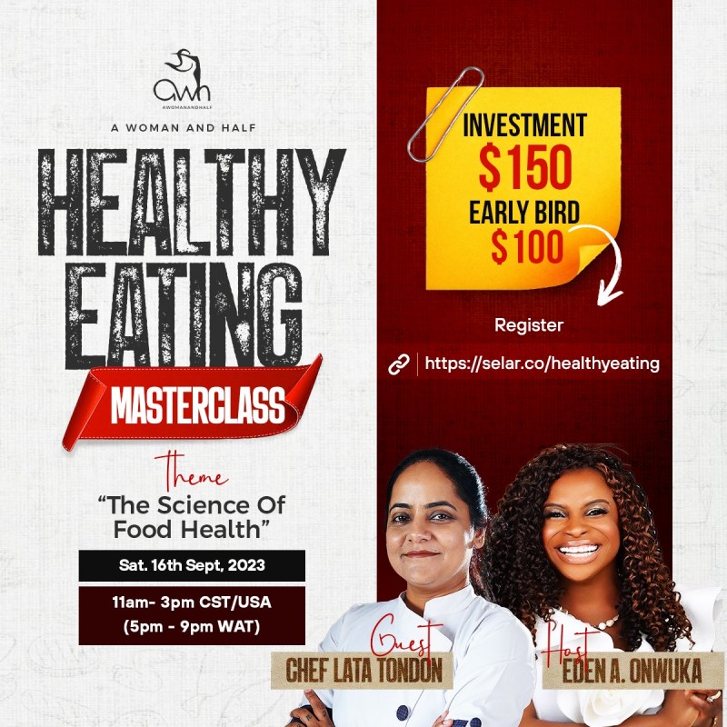Buy HEALTHY EATING MASTERCLASS by Eden A. Onwuka- A Woman And Half on Selar