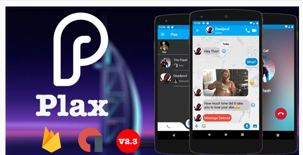 Buy Plax - Android Chat App with Voice/Video Calls by EFES CODES on Selar