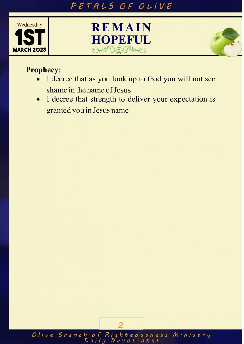 Buy OLIVE BRANCH OF RIGHTEOUSNESS MINISTRY DAILY DEVOTIONAL (PDF) by on ...