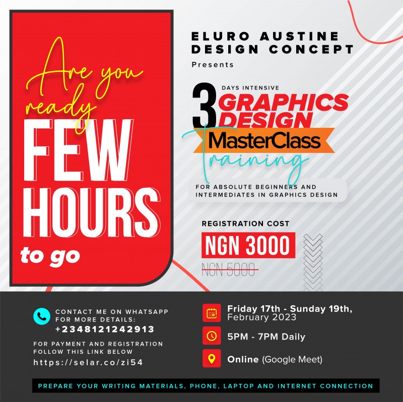 Buy Three Days Graphics Design Master Class Training by Eluro Austine ...