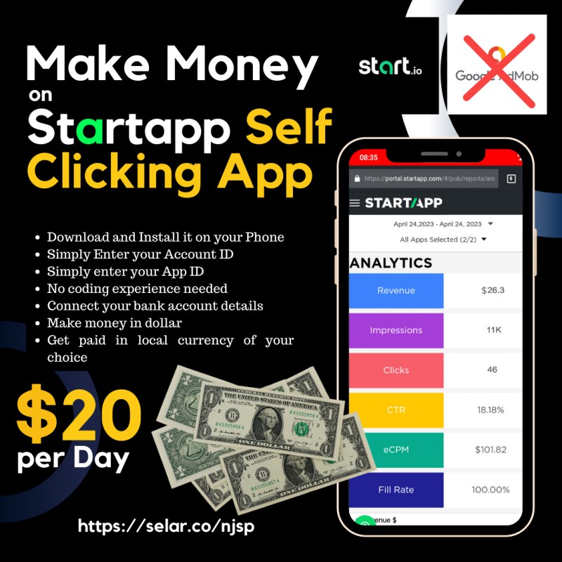Buy Make Money on Startapp Self Clicking App (N2000) by Emant Digital ...