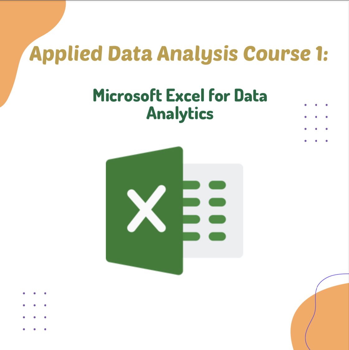 Buy Microsoft Excel for Data Analytics by Emmanuel Olorunbogun on Selar
