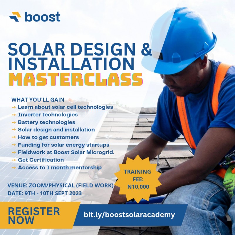 Buy Solar Design and Installation Masterclass by Boost Solar on Selar