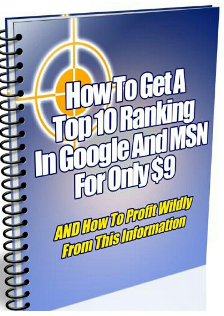 Buy How To Get A Top 10 Ranking In Google And MSN by Ohiaba Emmanuel ...
