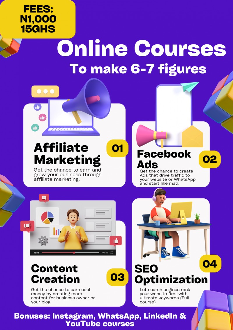 Buy ONLINE COURSES TO MAKE 6-7 FIGURES IN A MONTH by Empress Digiworld on Selar