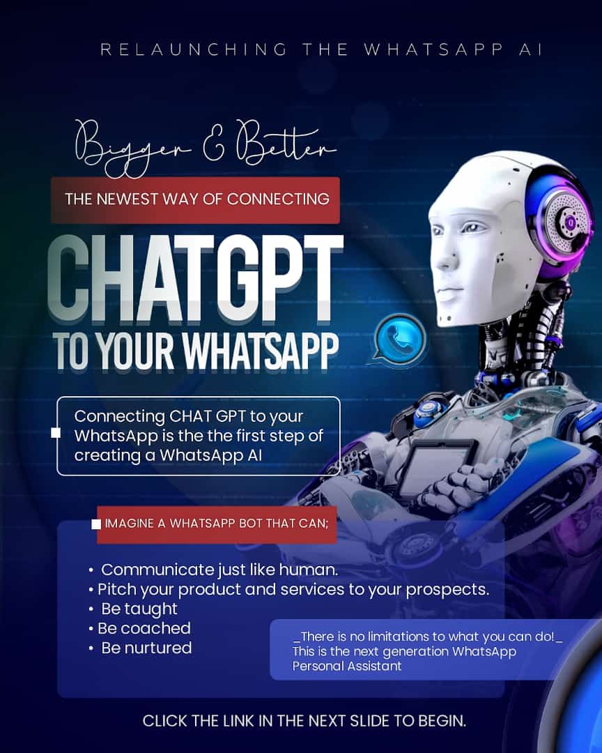 Buy ChatGPT and WhatsApp AI by Esther Diala on Selar