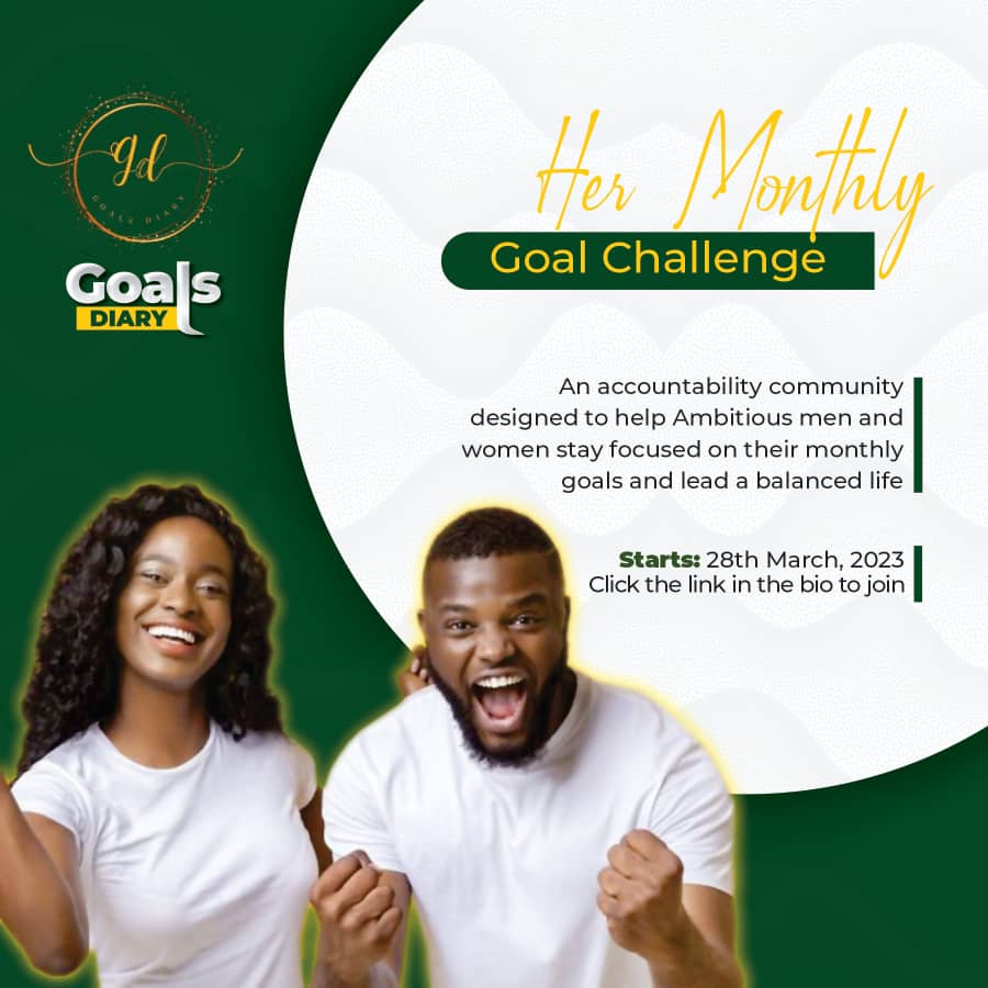 Subscribe Monthly goal challenge by Esther Godfrey on Selar