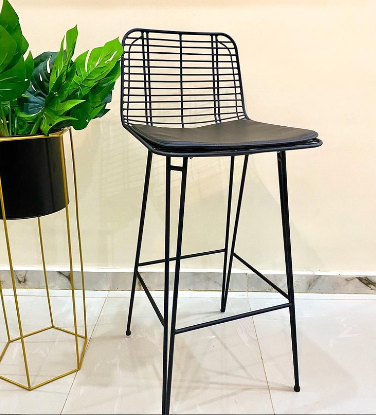 Buy Pin Legs Wire Bar Chair by Exquisite Interiors on Selar
