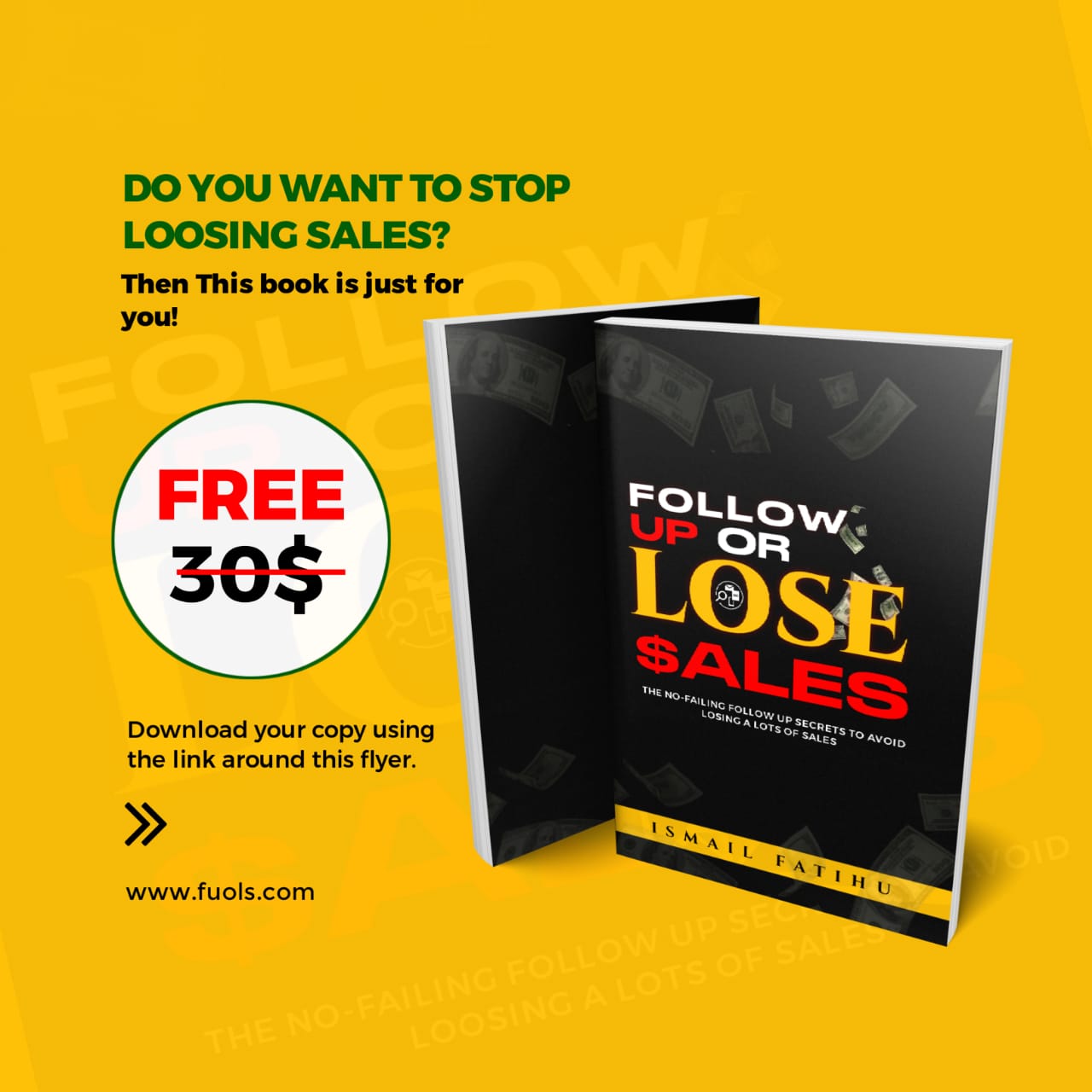 Get Follow Up or Lose Sales by Ismail Fatihu on Selar