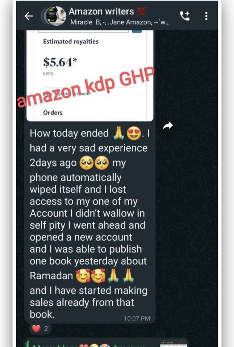 Buy Amazon KDP money making on smart phone course by Fatou kah on Selar