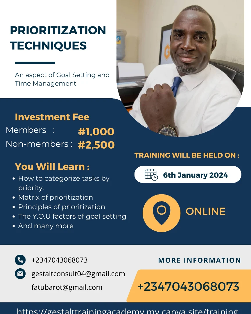 Buy PRIORITIZATION TECHNIQUES FOR PERSONAL AND BUSINESS EFFECTIVENESS. by Fatubaro Temitope on Selar