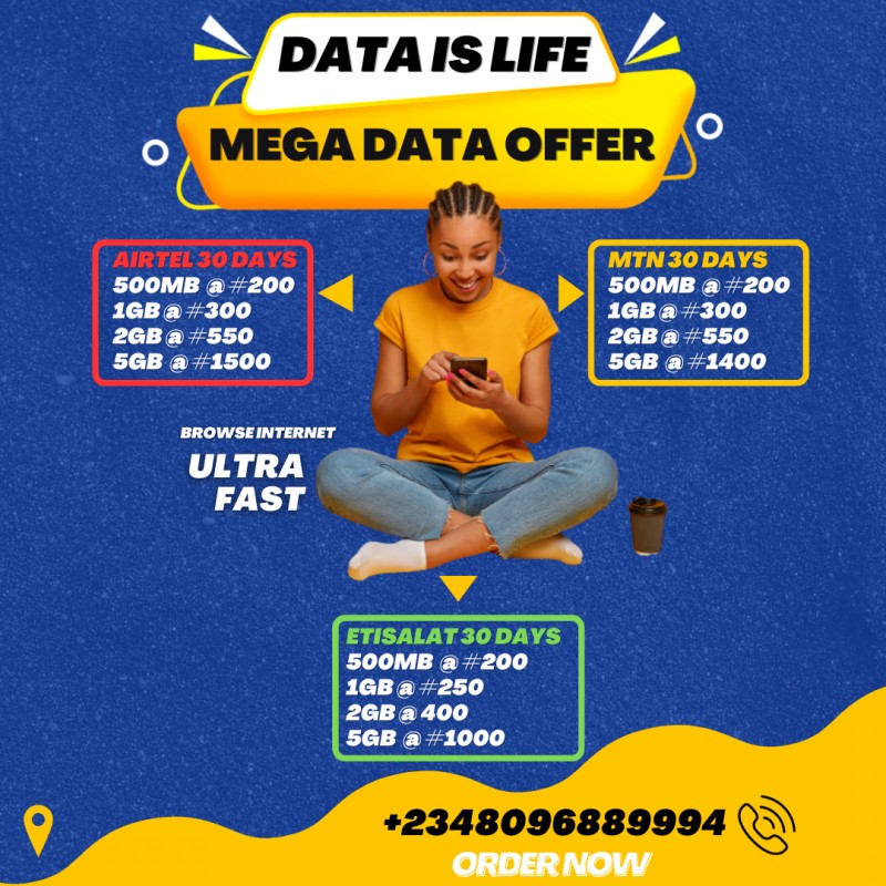 Buy MEGA DATA SALES PROMO by Fimbo Tech Services on Selar