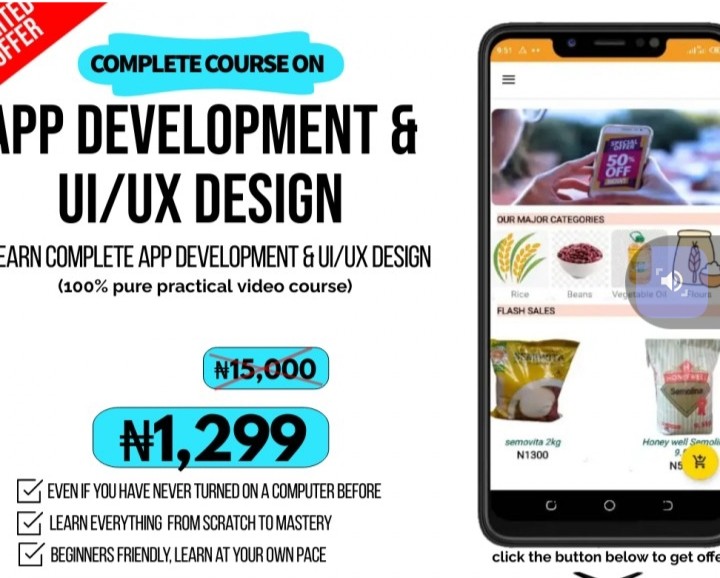 Buy APP DEVELOPMENT & UI/UX Design by Digital Onlinebiz on Selar