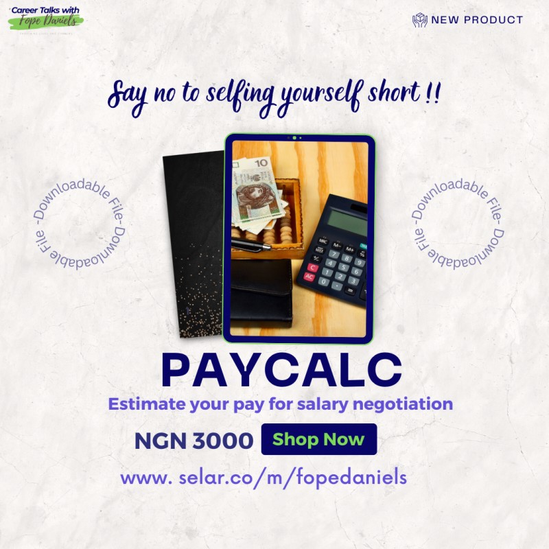 Buy PayCalc by Fope Daniels by Career Talks with Fope Daniels on Selar
