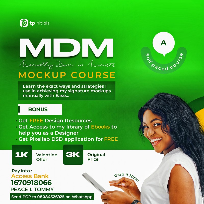 Buy MDM MOCKUP COURSE by Peace Tommy on Selar