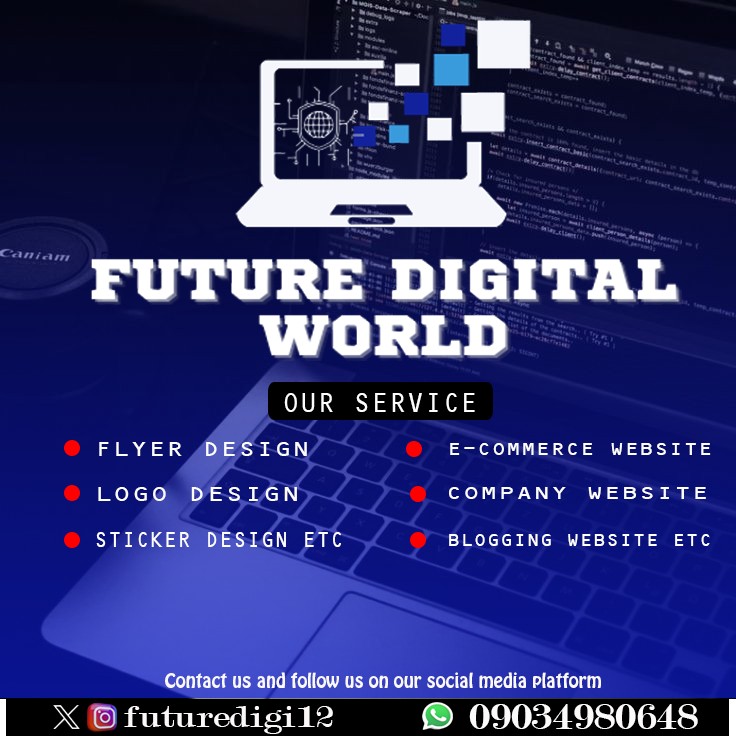 Buy Graphic design, web design and project writeup by Future DigitalWorld on Selar