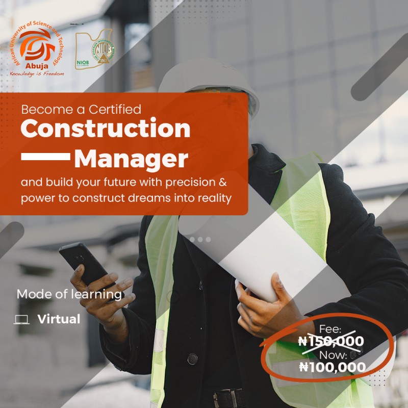 Buy Certificate Course in Construction Management (CM) by African University of Science ...