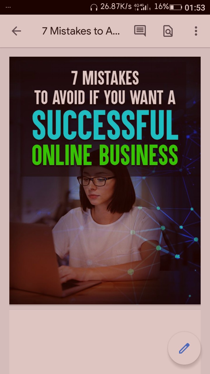 Buy The seven mistakes to avoid if you want a successful online business by Gift Emegha on Selar