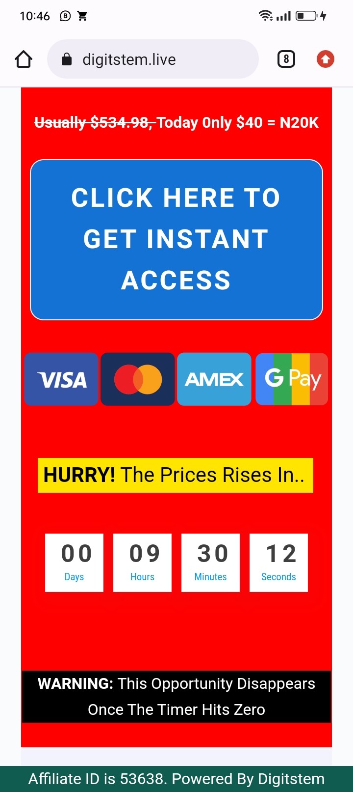 Buy Affiliate marketing digitstem (AMD) by Gisty Tv on Selar