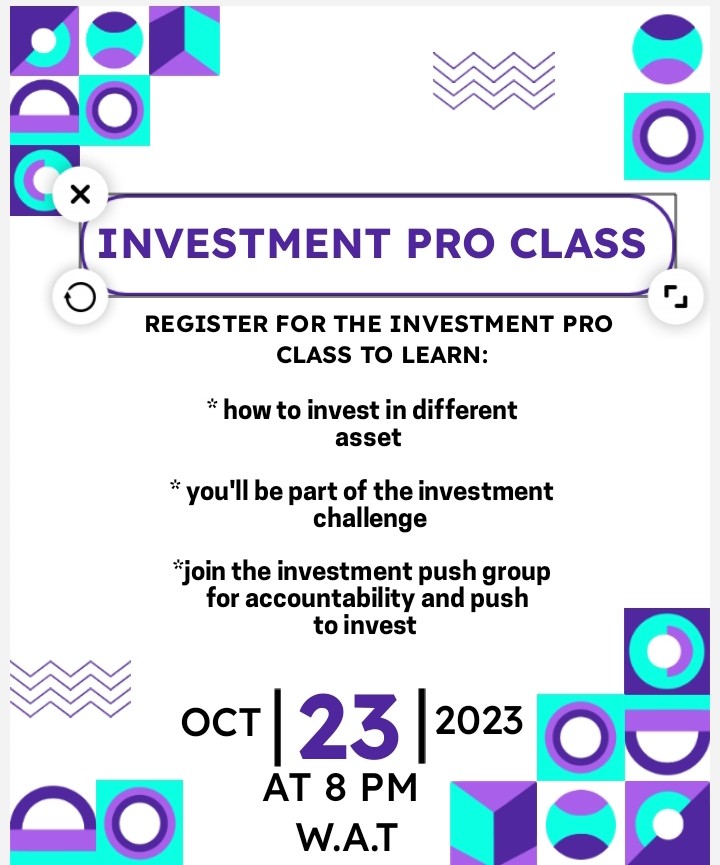 Buy Investment Pro Class by Gloria Anthony on Selar