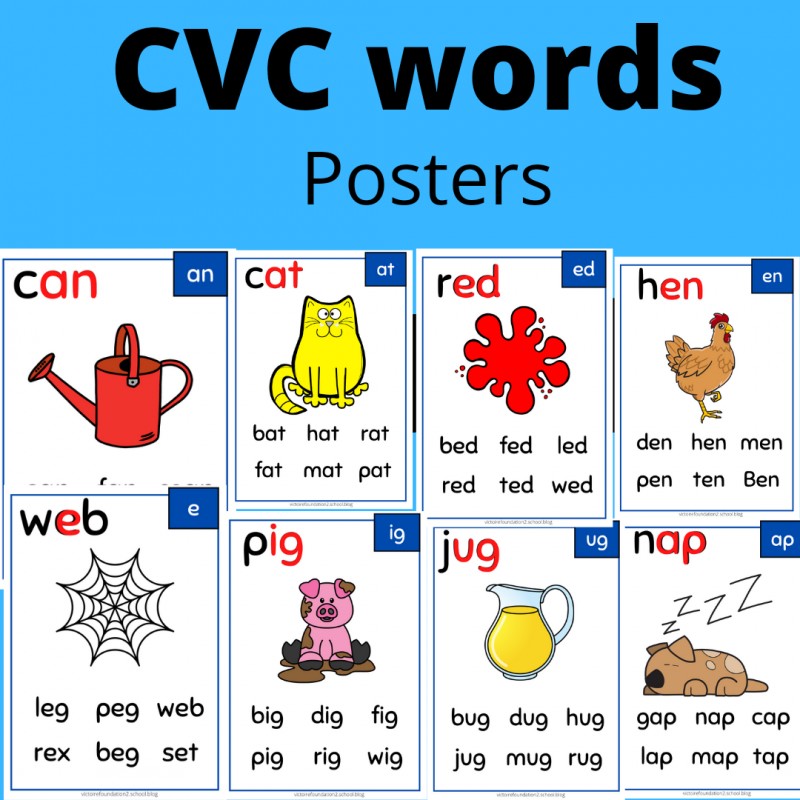 Buy CVC phonics posters by Glory John on Selar