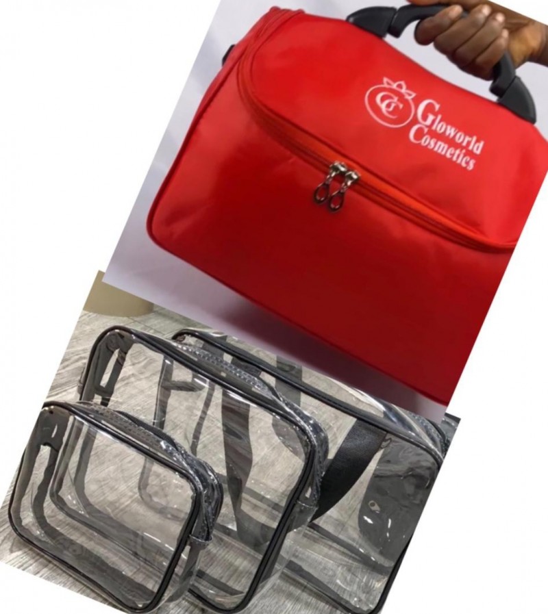 Buy Gloworld Cosmetics 3 in 1 Makeup bag by Gloria Akujobi on Selar.co