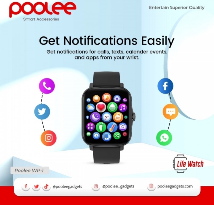 Buy Polee smart watch by EMMY JR.. 🥺 on Selar