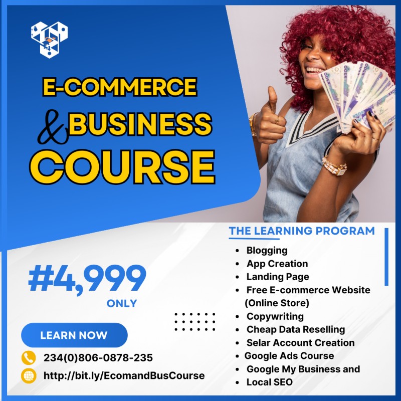 Buy E-COMMERCE AND BUSINESS COURSE by Graciano Enwerem on Selar