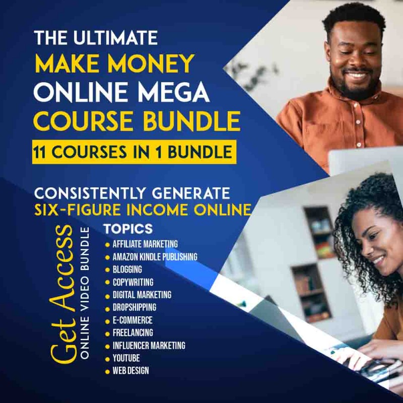 Buy The Ultimate Make Money Online Mega Course Bundle by Growth Library on Selar