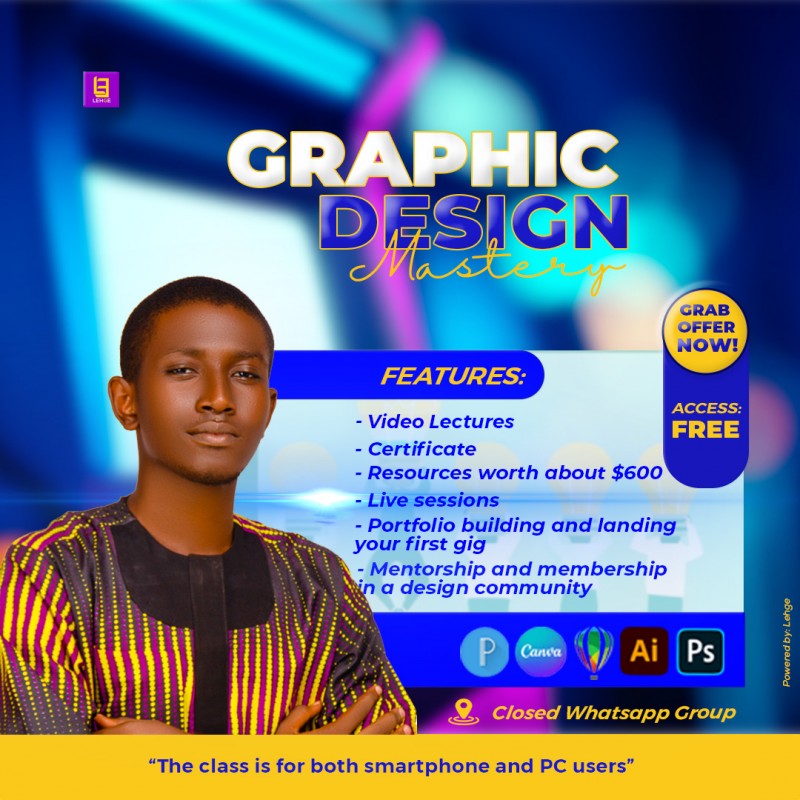 Buy Graphic Design Mastery Course by on Selar