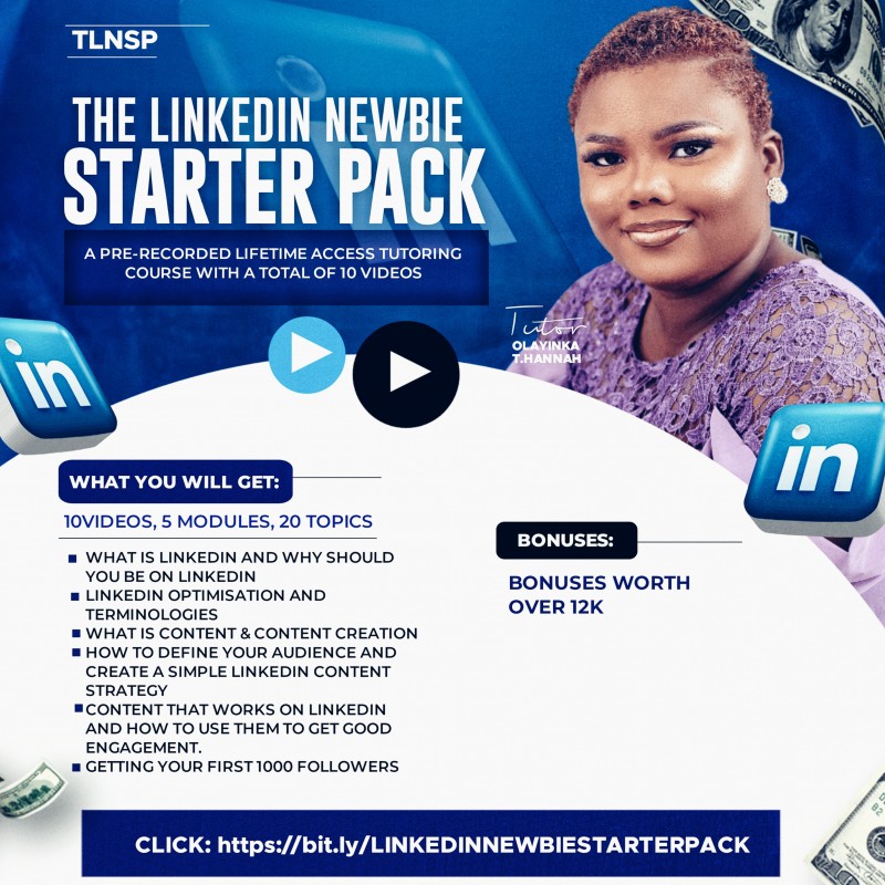 Buy The LinkedIn Newbie Starter Pack by Tosin Olayinka on Selar
