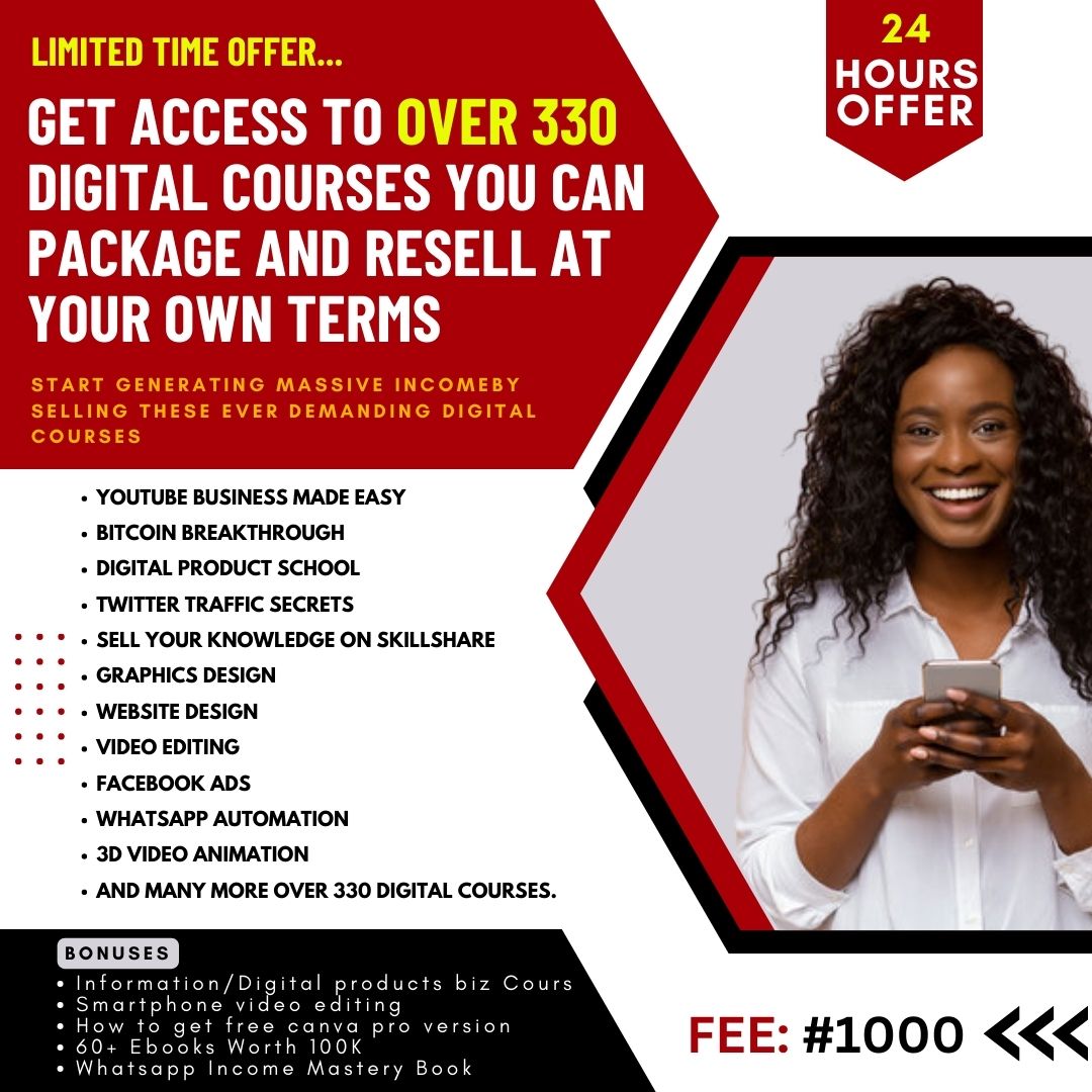 Buy 330+ Digital Courses Packaged for you to resell and Keep 100% ...