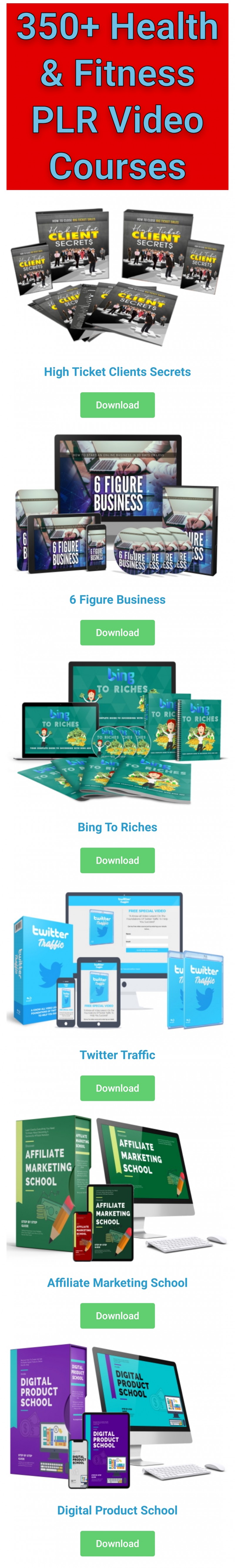 Buy E-books, video courses for online making money such as Facebook ...