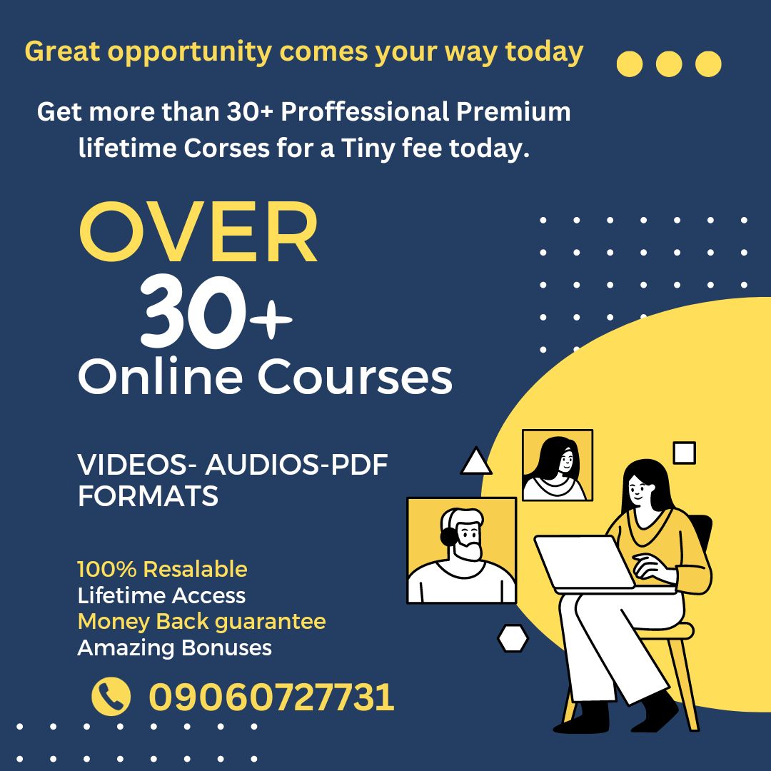Buy 30+ PREMIUM DIGITAL COURSE by ITEC DIGITAL HUB on Selar
