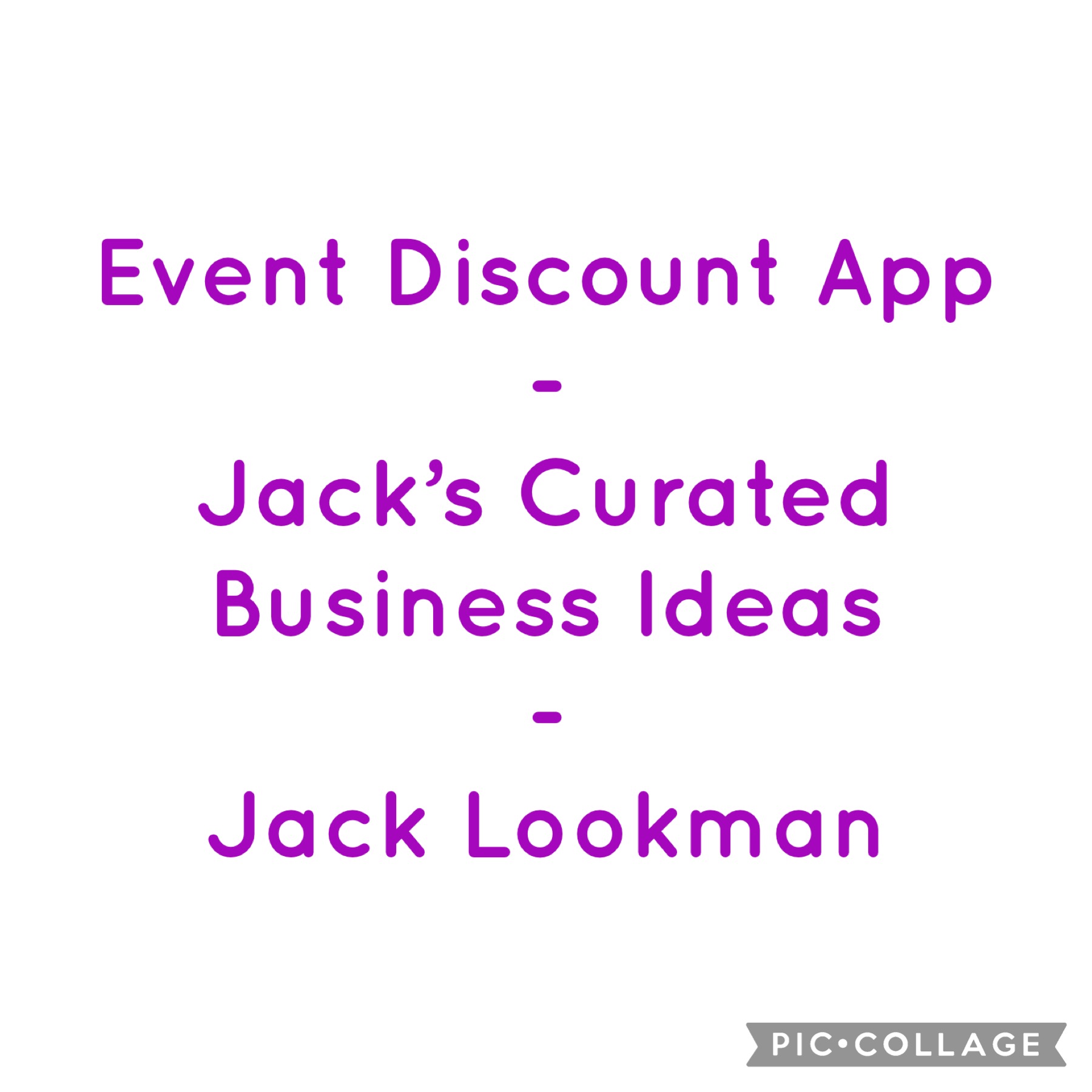 Buy Event Discount App - Jack's Curated Business Ideas by Jack Lookman ...