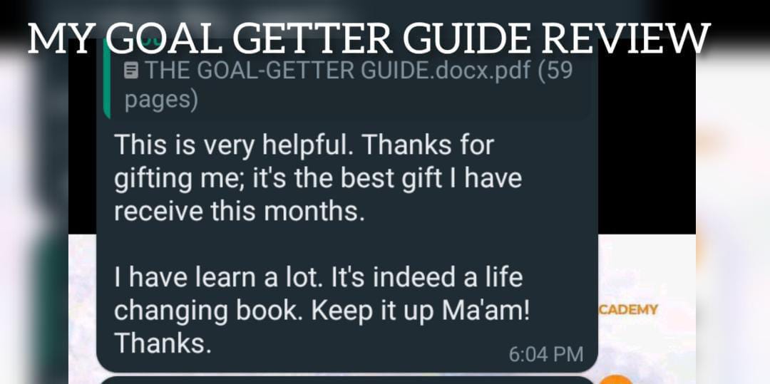 Get The Goal Getter Guide by Ben Mary on Selar