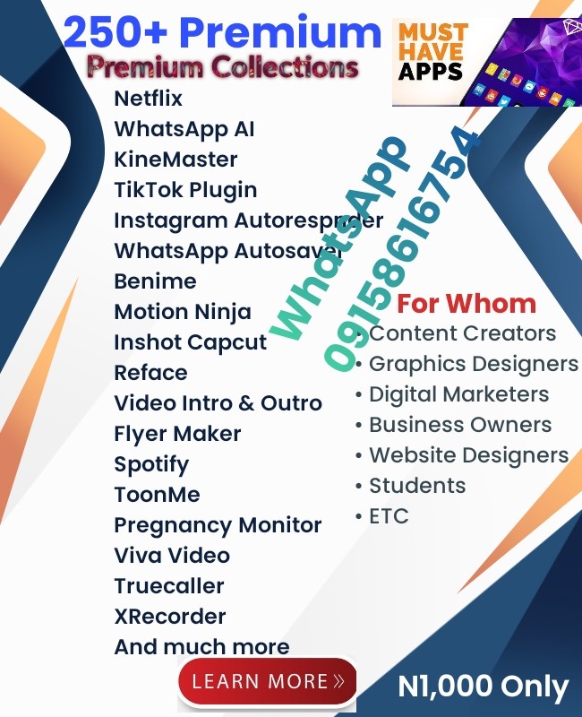 Buy 250+ Premium Apps by Ocreatives on Selar