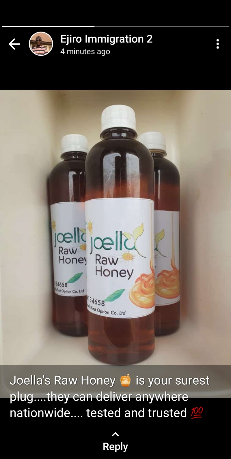 Buy Joella raw honey by Joella first option co.ltd on Selar