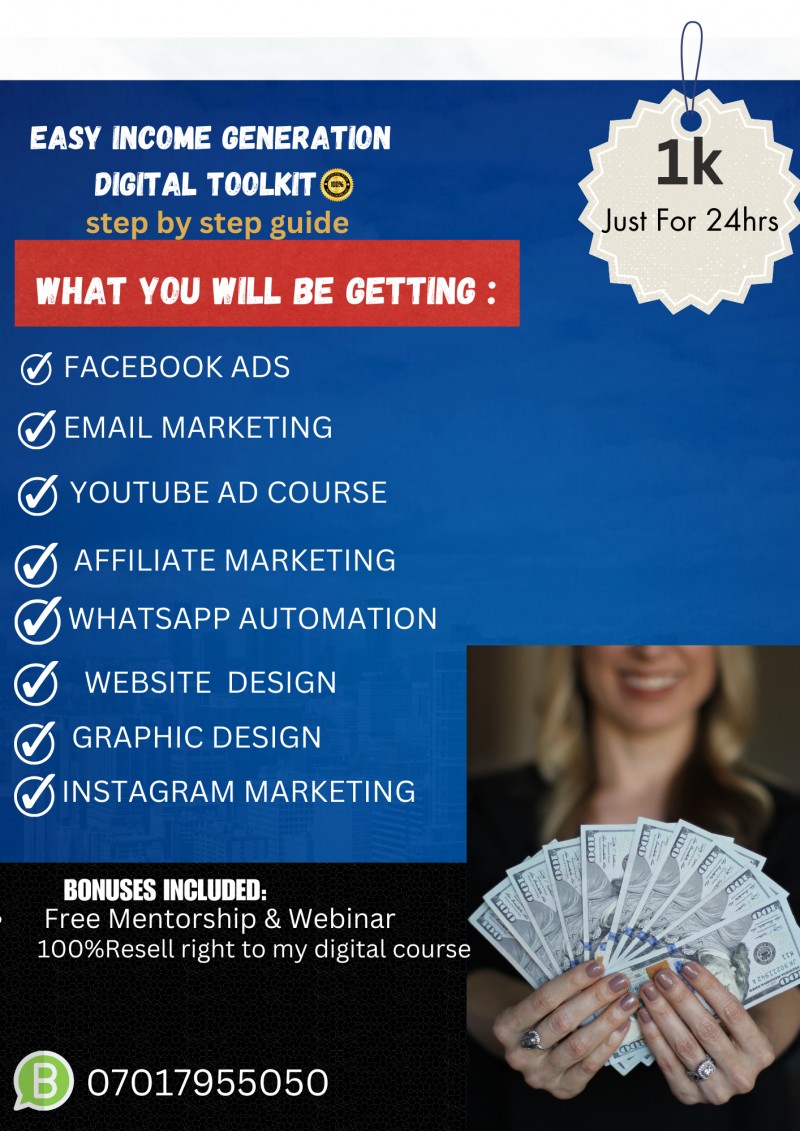 Buy Easy Income Generation Digital Toolkit by John Ovie on Selar