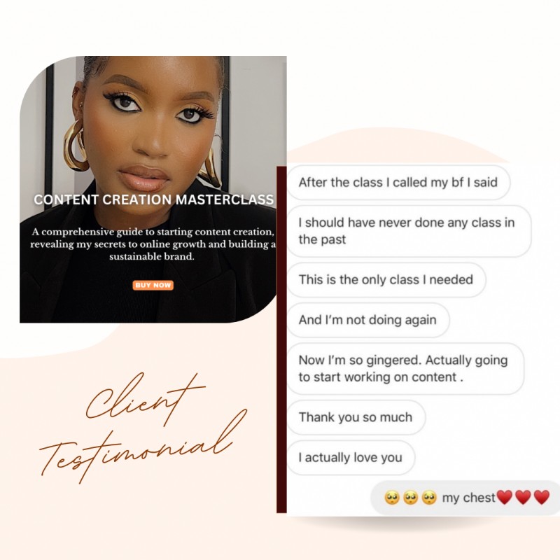 Buy CONTENT CREATOR MASTERCLASS (BEGINNER LEVEL) by Kamsi Nnamani on Selar