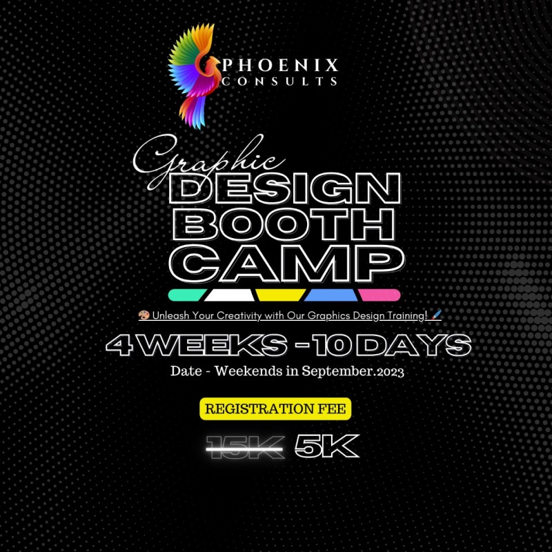 Buy Graphic Design Booth Camp - 4 weeks intensive Training. by Kelvin James on Selar