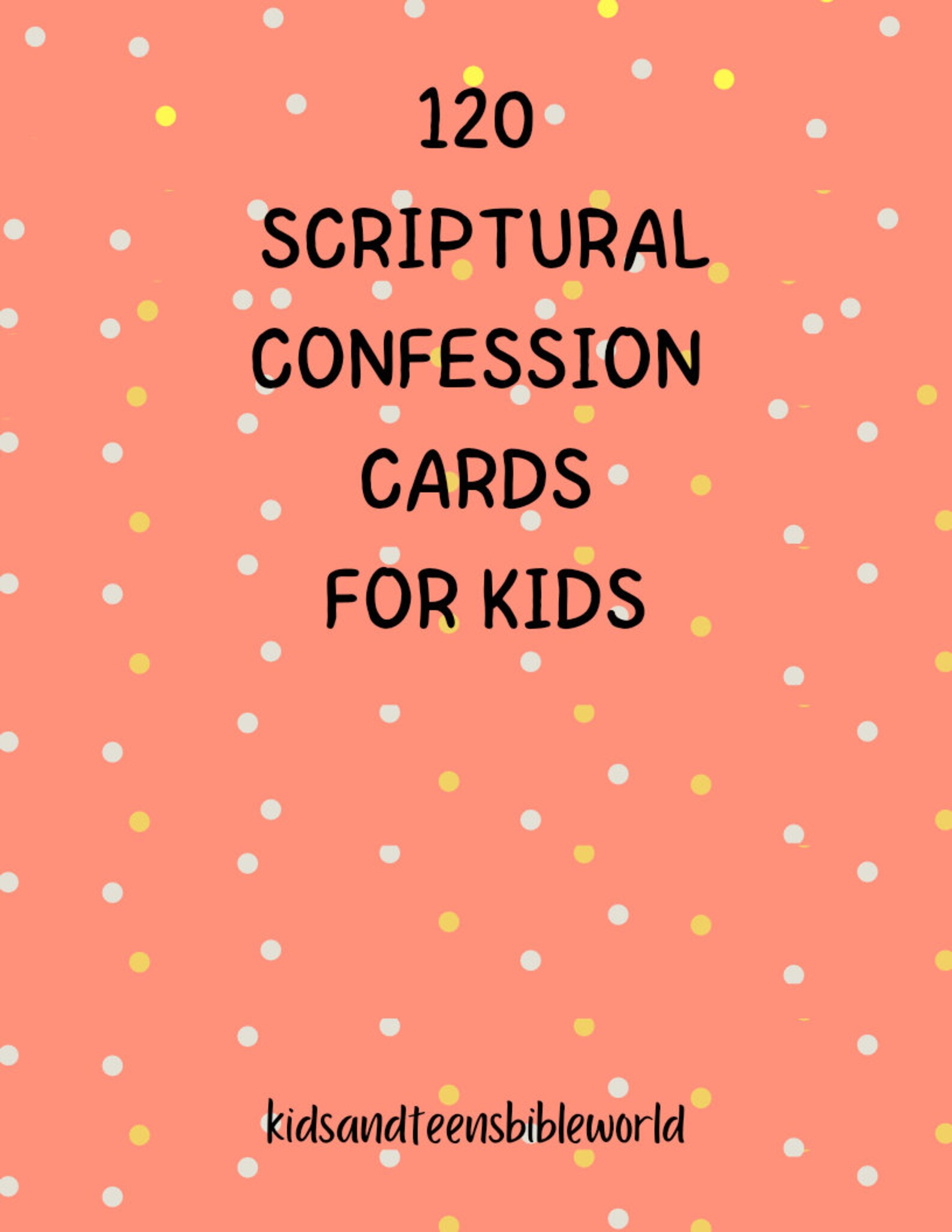 Buy 120 SCRIPTURAL CONFESSION CARDS FOR CHILDREN by Kids and Teens ...