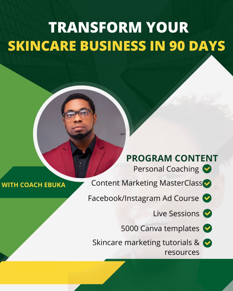 Buy Transform Your Skincare Business in 90 days program by Keviv Marketing's Courses ( Coach ...