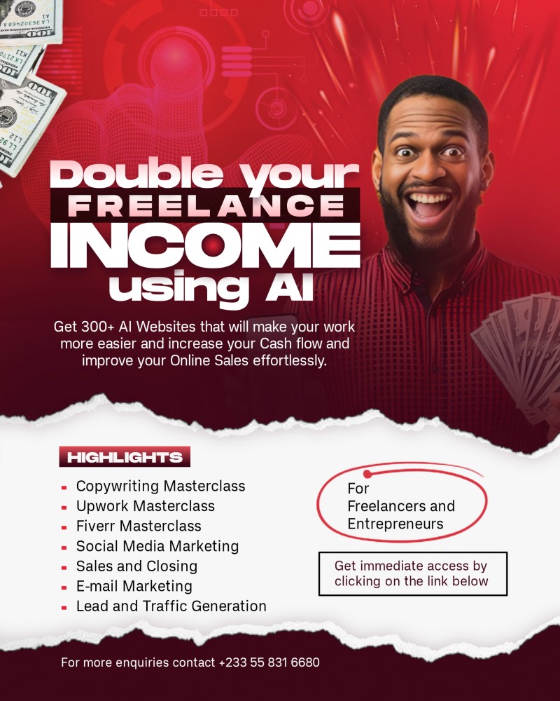 Buy DOUBLE YOUR FREELANCE INCOME WITH AI by KINGS EMPIRE on Selar