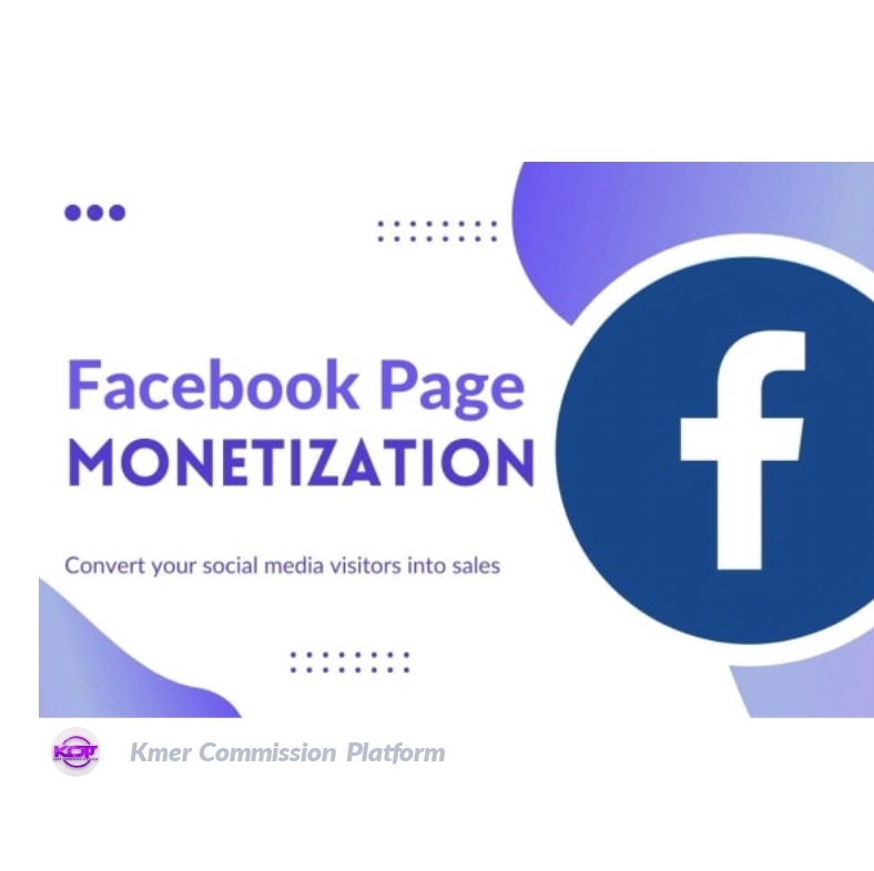 Buy Facebook page monetization by Kmer Commission Platform on Selar
