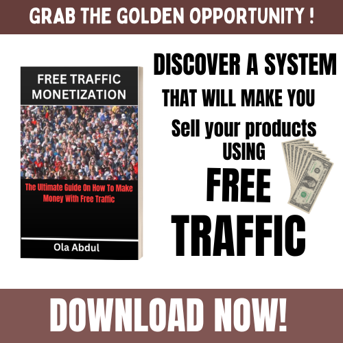 Buy FREE TRAFFIC MONETIZE ebook by Koda Stores on Selar