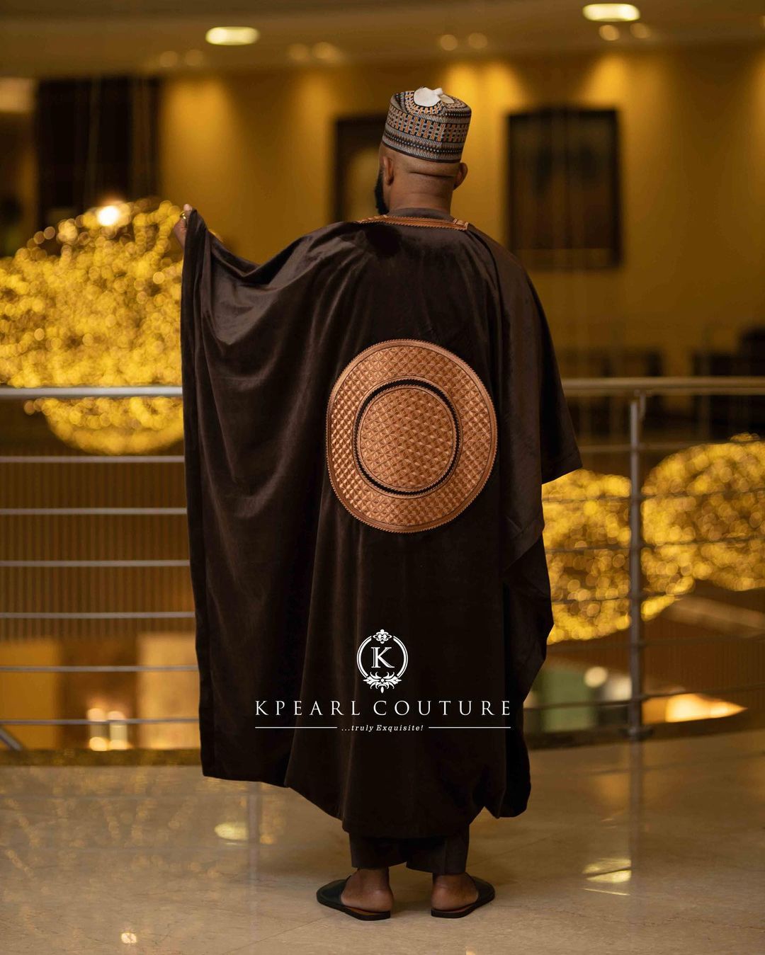 Get Brown luxury Agbada by Kpearl couture on Selar