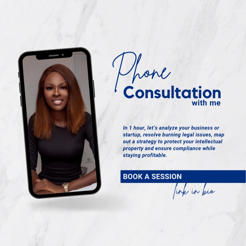 Buy Consultation call by Oyiwodu Rebecca Etusi (Legal Techpal) on Selar